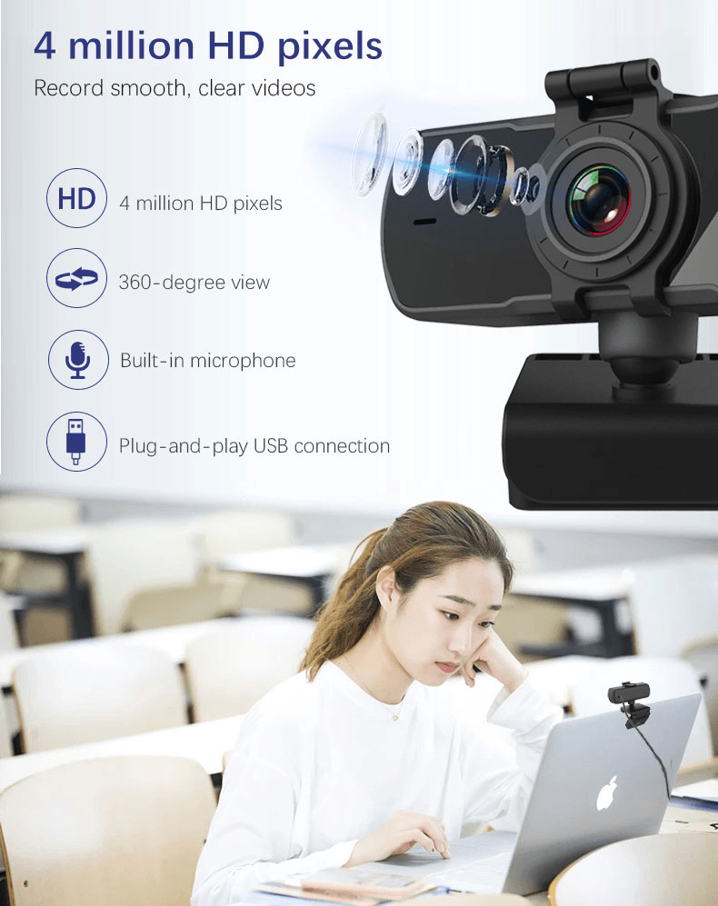 Webcam 2K Full HD 1080P Web Camera Autofocus With Microphone – Amazing ...